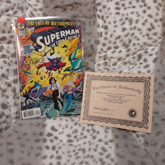 DC Comics | Other | Superman Action Comics With Certificate | Poshmark